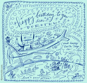 Earth Day Birthday | The Daily Cat Doodle
